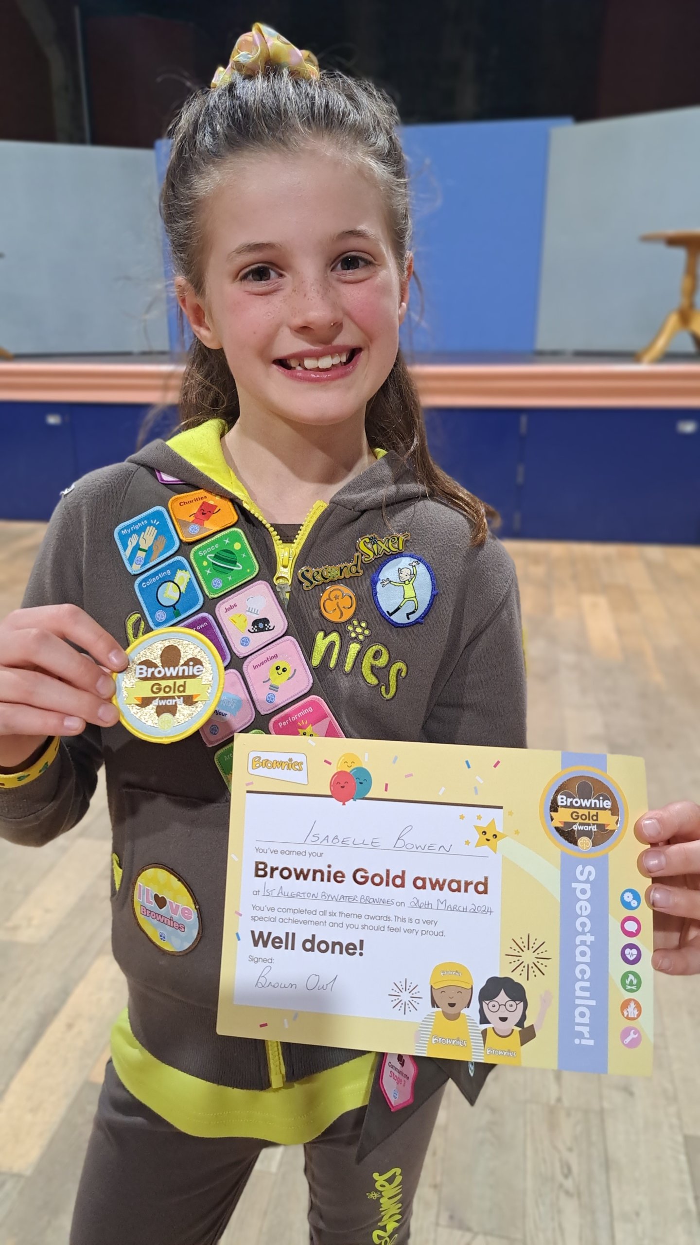 Brownies' sponsored silence inspired by Olivia - CHSF